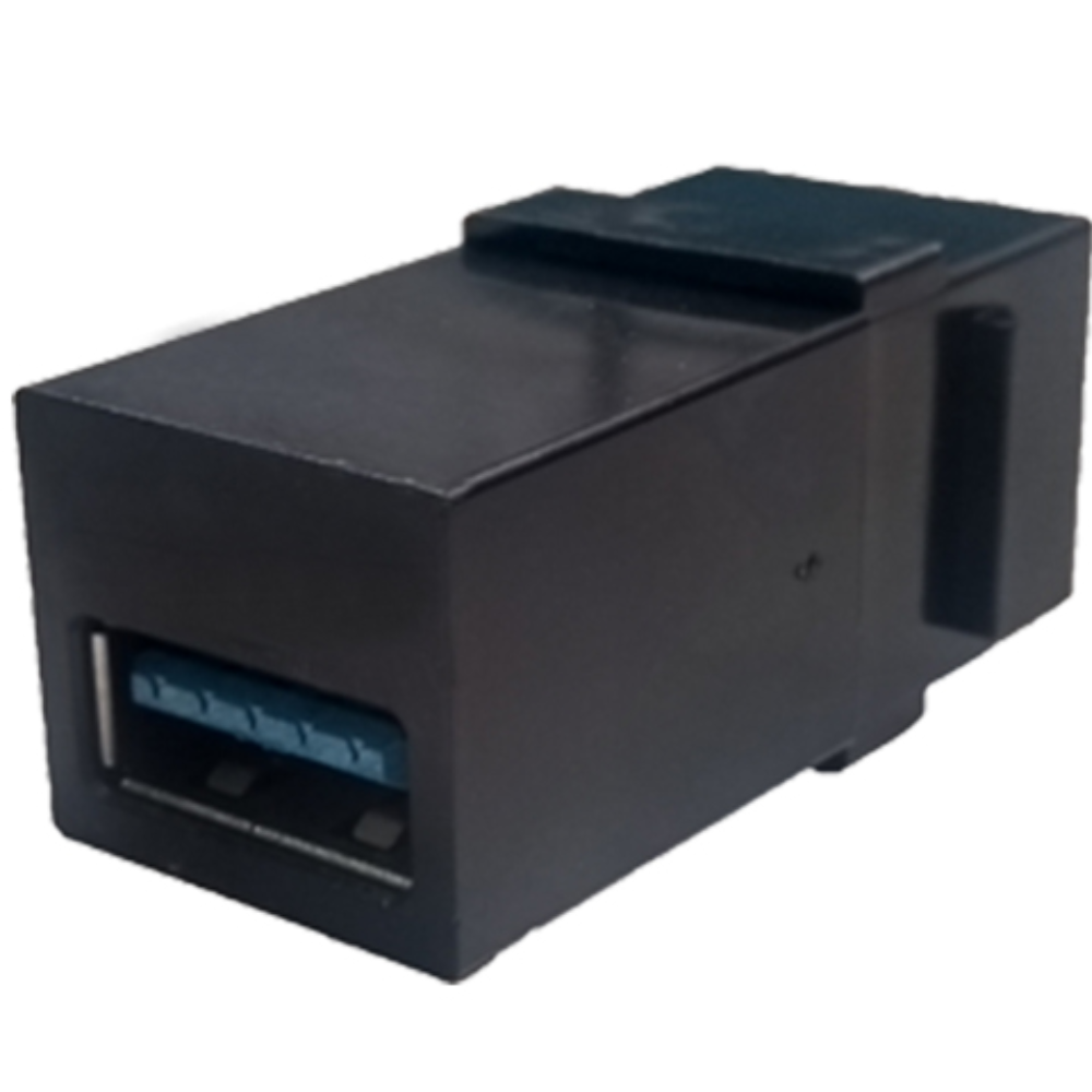 Keystone / Emenda Usb 3.0 Cor Preta 180g Uso Em Painel